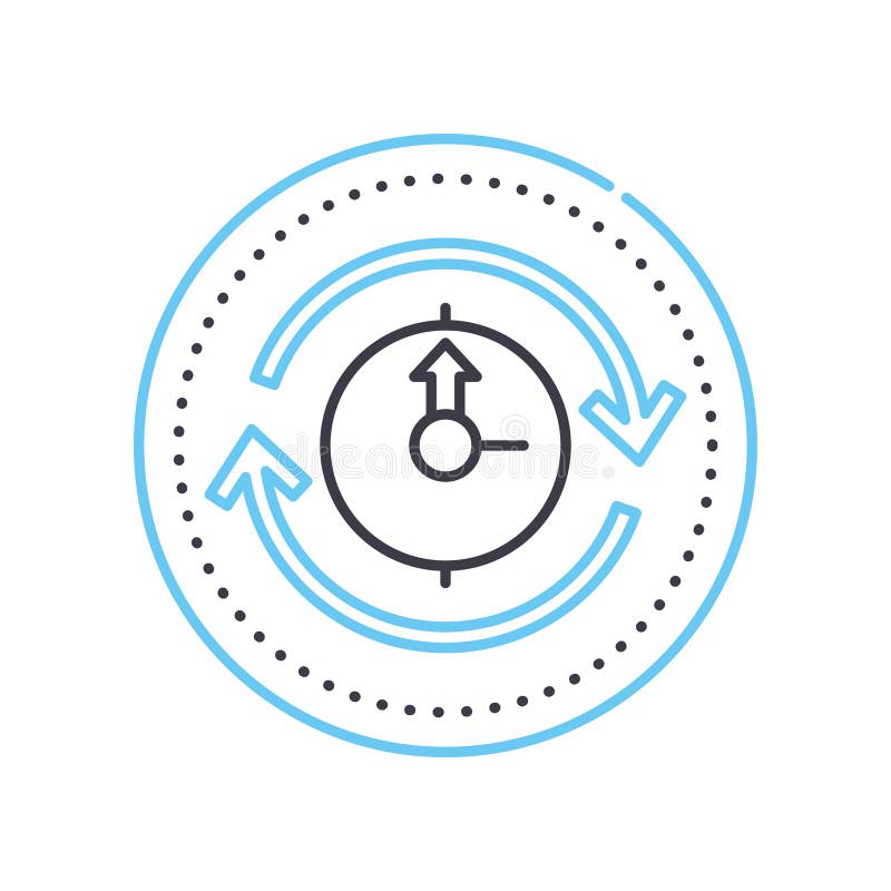 Less Processing Time Blue Gradient Concept Icon Stock Vector ...