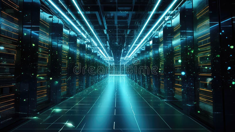 Processing too much data stock illustration. Illustration of ...
