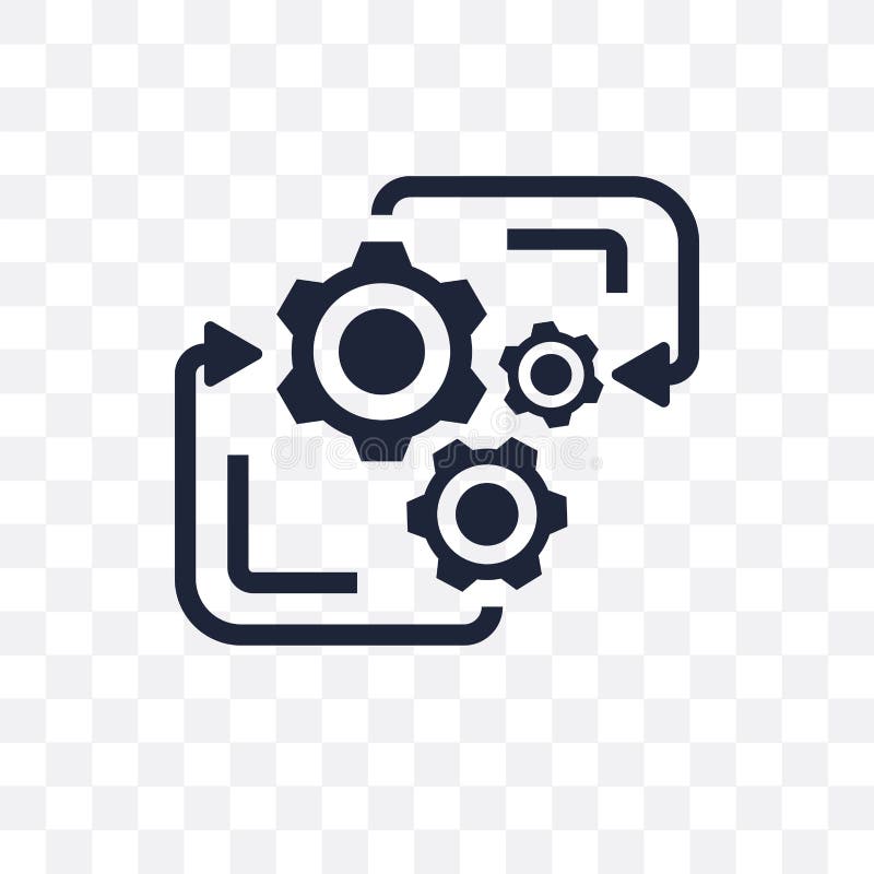 Processing Transparent Icon. Processing Symbol Design from Artificial ...