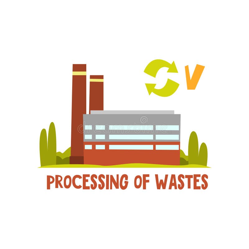 Plant Plastic Processing Recycling Waste Stock Illustrations – 725 ...