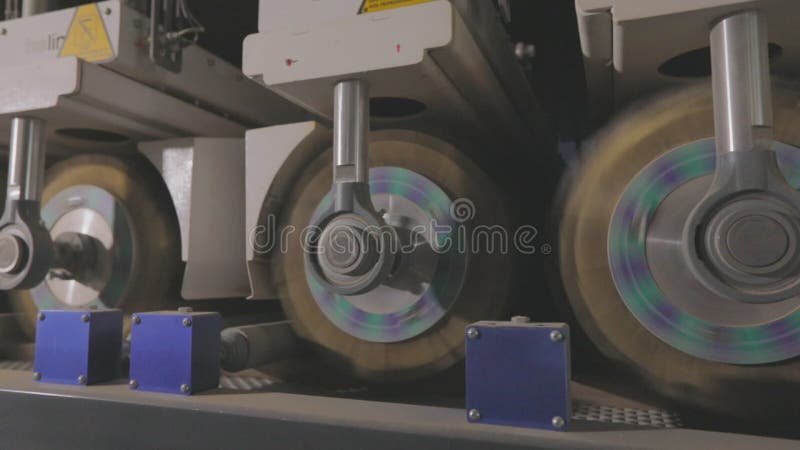 Processing Wood Blanks on a Conveyor Line. Automated Production Line in ...