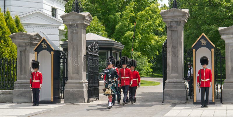 Procession at Rideau Hall Changing of the Guards Editorial Stock Image ...