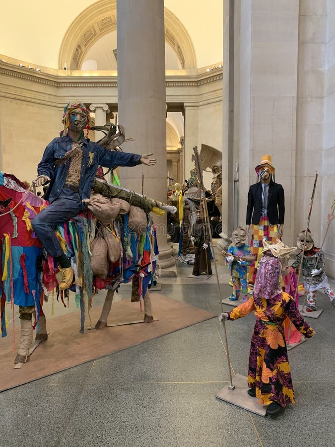 Hew Locke`s the Procession Exhibition at Tate Britain in London United ...