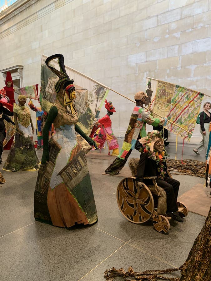 Hew Locke`s the Procession Exhibition at Tate Britain in London United ...