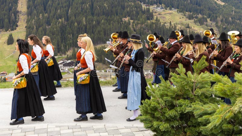 Procession of the Village Ensemble on the Holiday of May 1 Stock Image ...