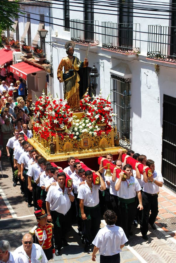 Processione Religiosa, Marbella. Fotografia Editoriale - Immagine di ...