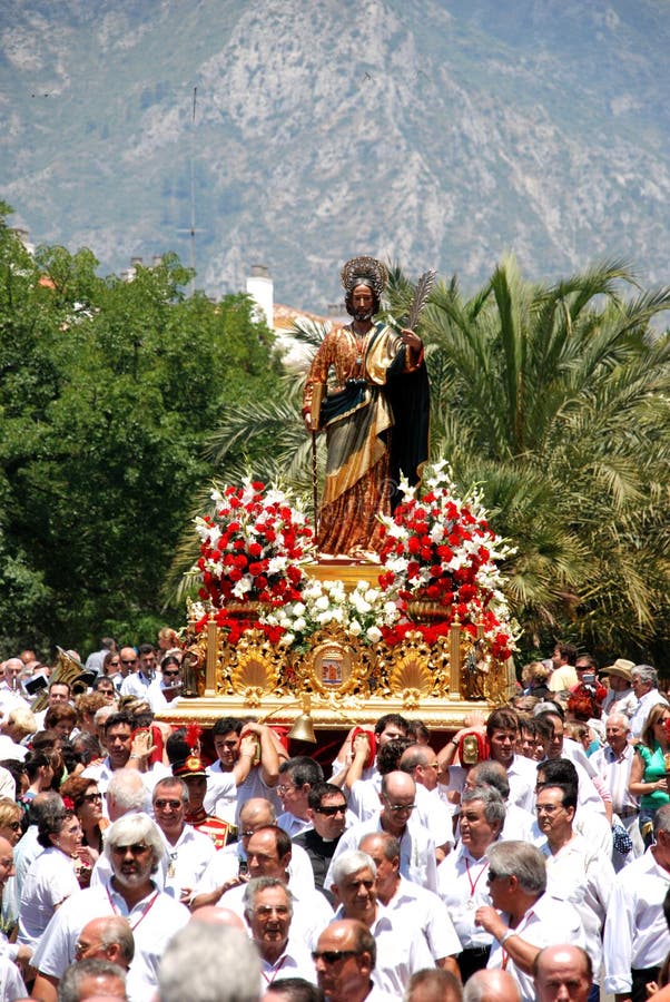 Processione Religiosa, Settimana Santa, Malaga, Spagna. Fotografia ...
