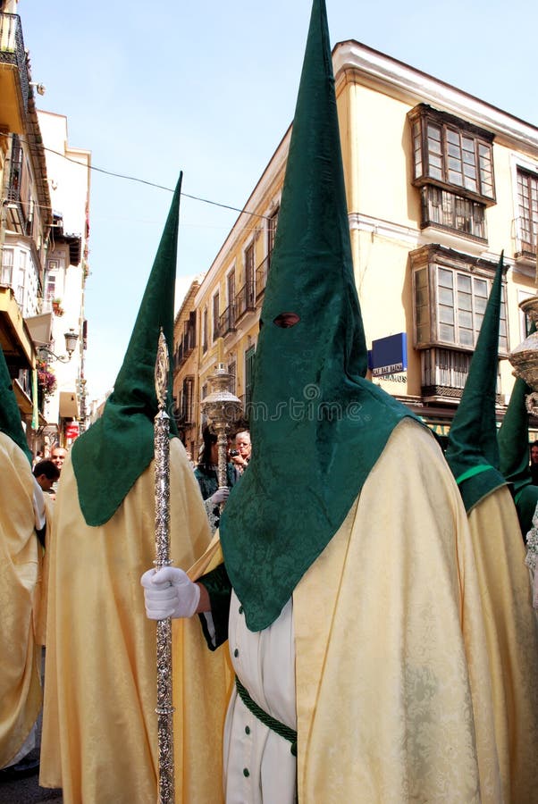 Processione Religiosa, Settimana Santa, Malaga, Spagna. Fotografia ...