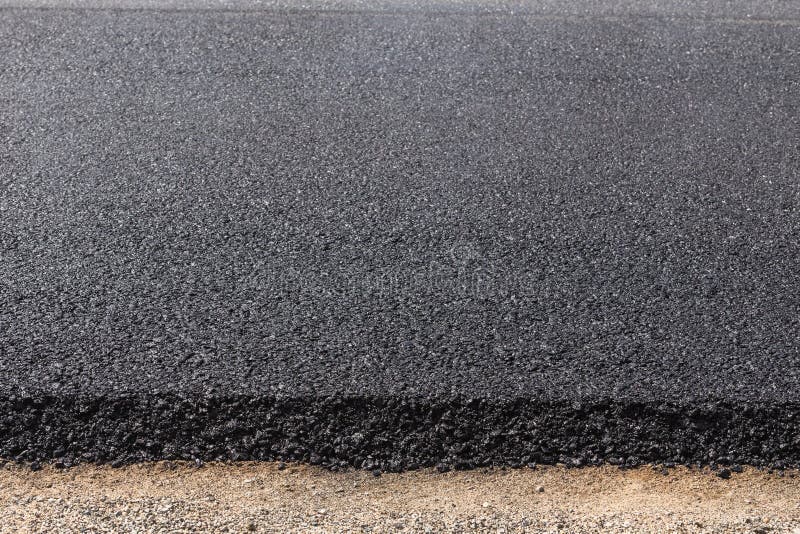 Processo De Construir a Estrada Asfaltada Nova No Constructio Novo Da ...