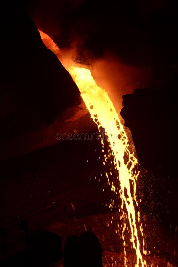 Processo Della Colata Del Metallo Immagine Stock - Immagine di riempire ...