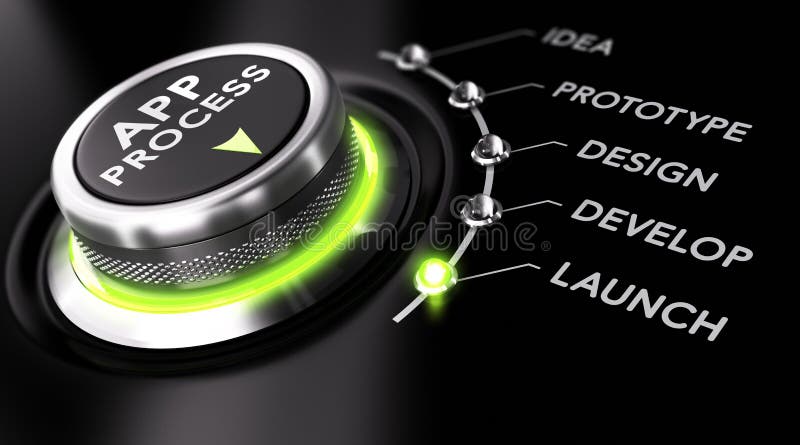 Processo Di Sviluppo Di App Illustrazione di Stock - Illustrazione di ...