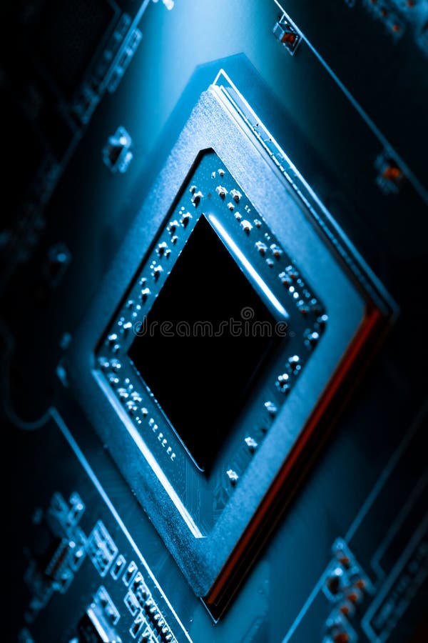 High technology chip stock photo. Image of color, electronics - 2852592