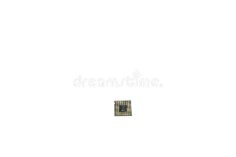 Processor Against White Background Stock Photo - Image of computer ...