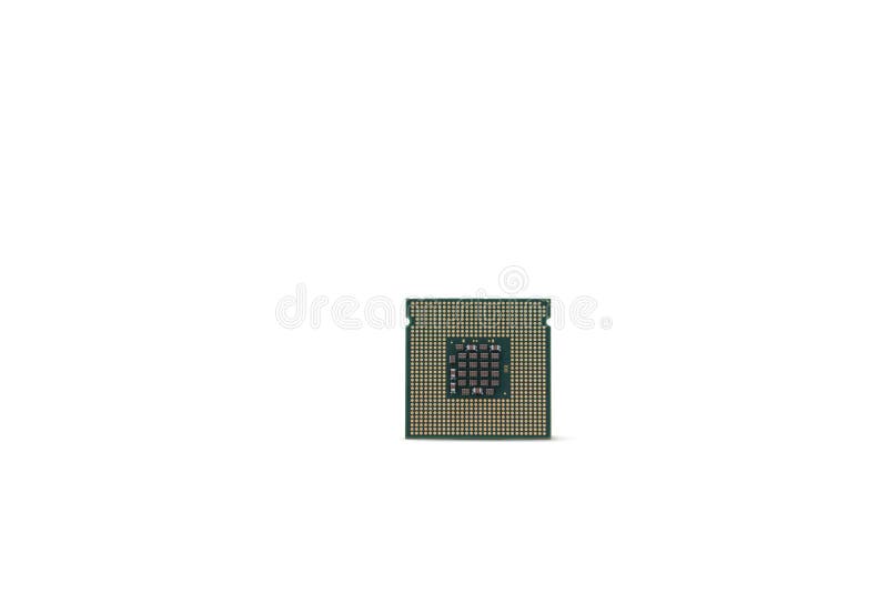 Processor Against White Background Stock Image - Image of space ...
