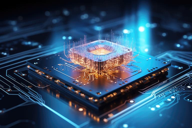 Smart Computer Chipset Stock Illustrations – 1,001 Smart Computer ...