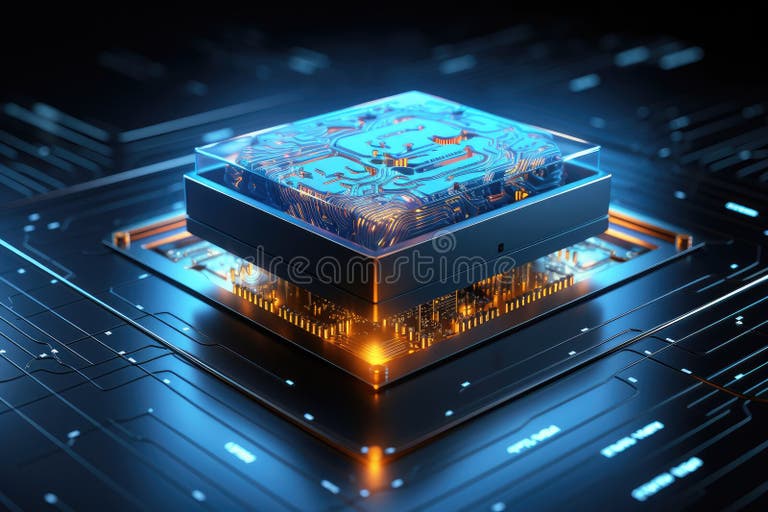 Smart Computer Chipset Stock Illustrations – 1,001 Smart Computer ...