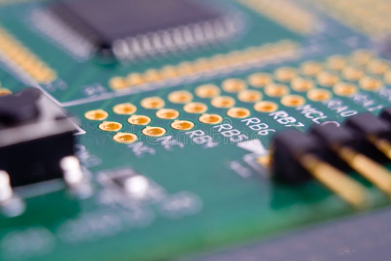 Processor, Button, Connector Stock Photo - Image of information ...