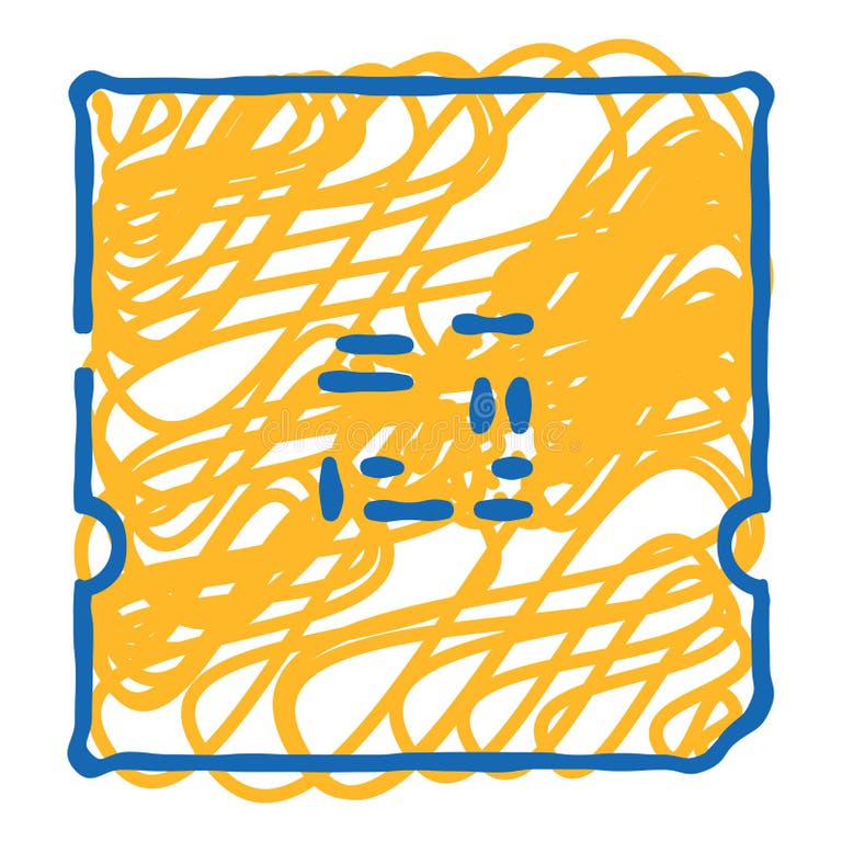 Processor Chip Gaming Pc Icon Doodle Illustration Stock Illustration ...