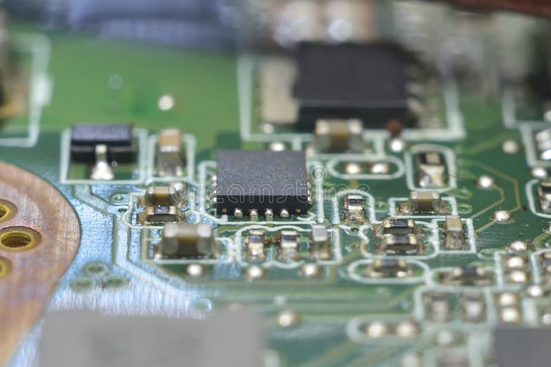 Processor on circuit board stock photo. Image of adapter - 53771676