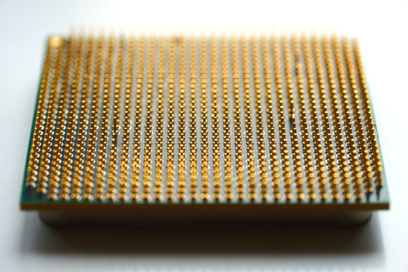 Processor Close-up on a White Background. the Concept of New ...