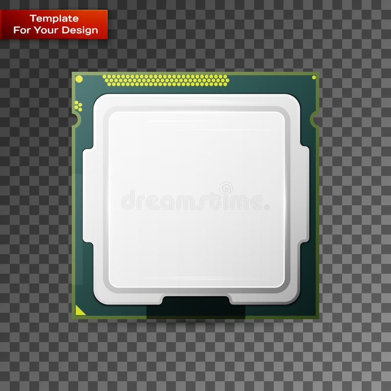 Processor. Computer Hardware Stock Vector - Illustration of ...