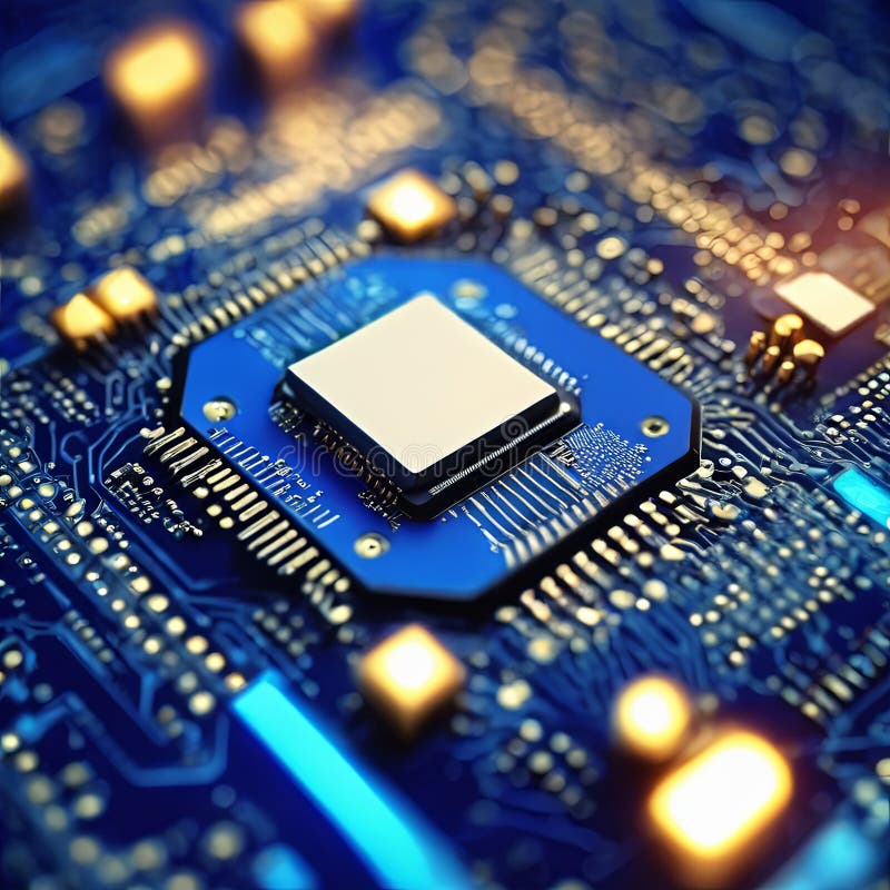 The Processor on the Computer S Motherboard.created with the Help of ...