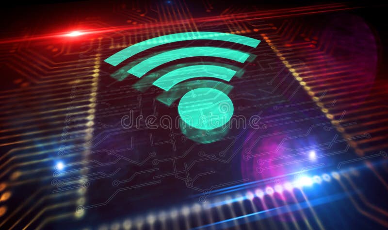 Processor Factory with Burning of Wi-fi Wireless Network Symbols ...