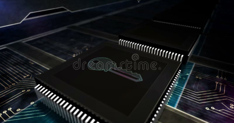 Key Encryption Symbol Abstract Animation Stock Footage - Video of ...