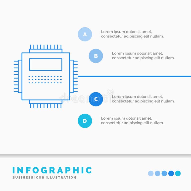 Processor, Hardware, Computer, PC, Technology Infographics Template for ...