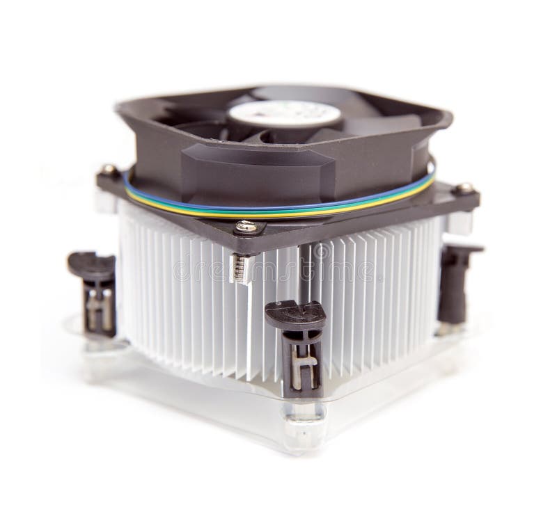 Processor Heatsink Cooler Fan Stock Photo - Image of metal, component ...
