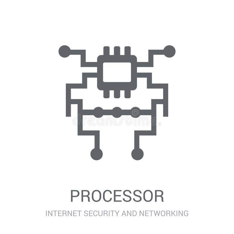 Processor Icon. Trendy Processor Logo Concept on White Background from ...