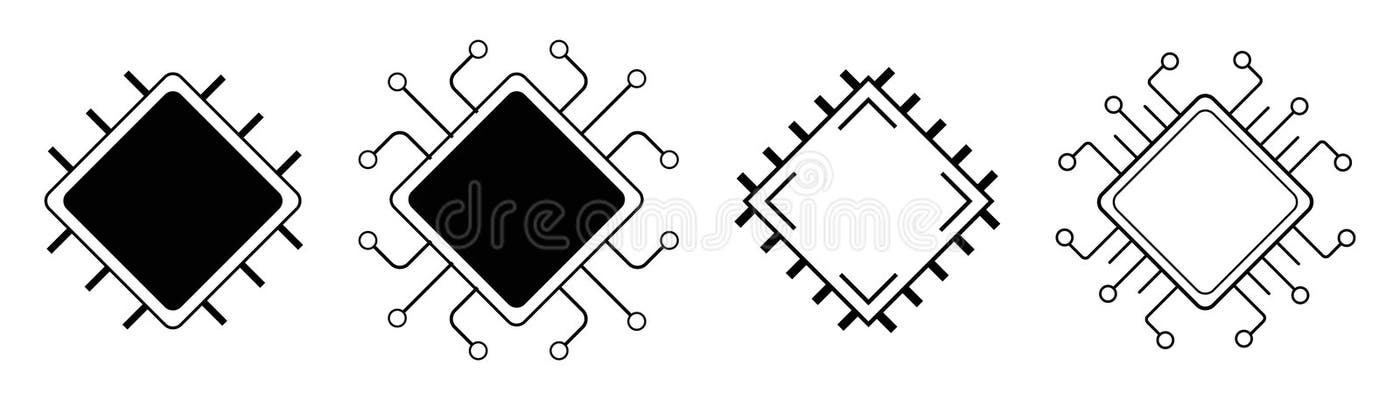Microchip Silhouette Vector Stock Illustrations – 2,777 Microchip ...