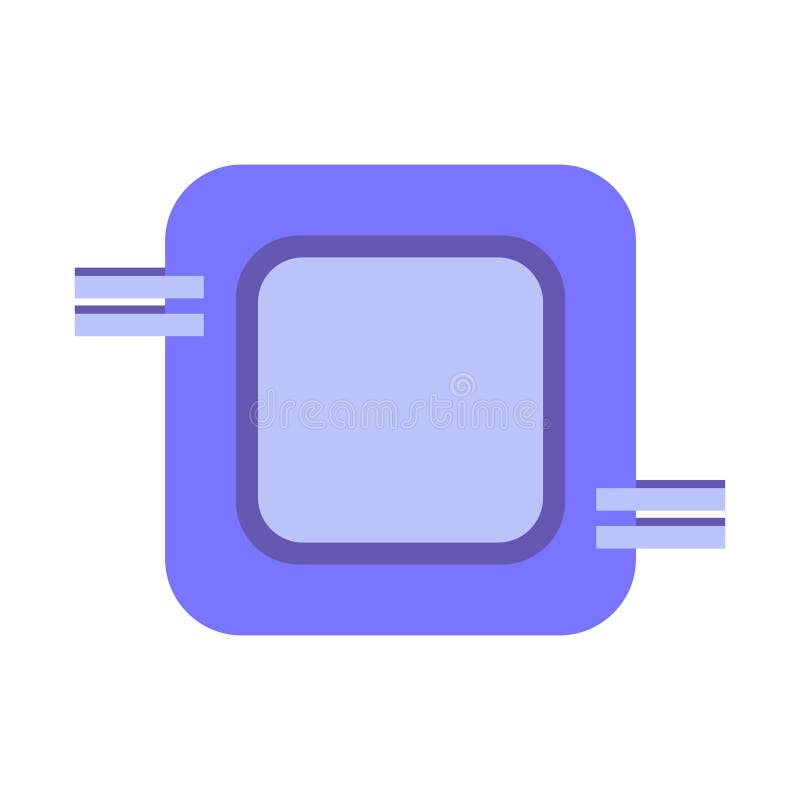 Processor, Microchip, Cpus Hardware Design Stock Illustration ...
