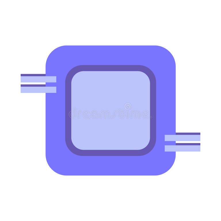 Processor, Microchip, Cpus Hardware Design Stock Illustration ...