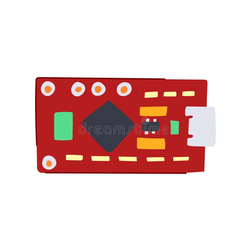 Processor Microcontroller Cartoon Vector Illustration Stock ... Processor Microcontroller Cartoon Vector Illustration Stock ...