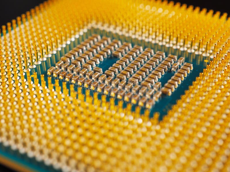 Processor Microprocessor CPU Computer or Laptop Very Close-up ...