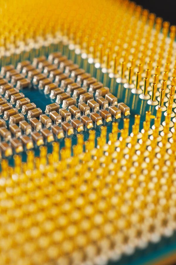 Processor Microprocessor CPU Computer or Laptop Very Close-up ...
