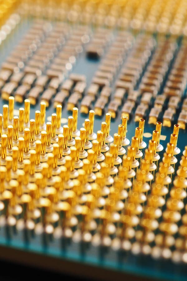 Processor Microprocessor CPU Computer or Laptop Very Close-up ...