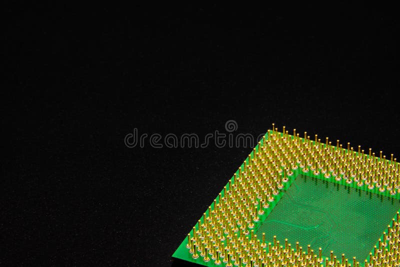 Contacts of the Processor for the Personal Computer Stock Image - Image ...