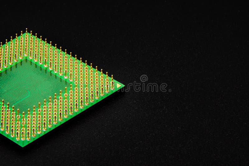 Contacts of the Processor for the Personal Computer Stock Image - Image ...