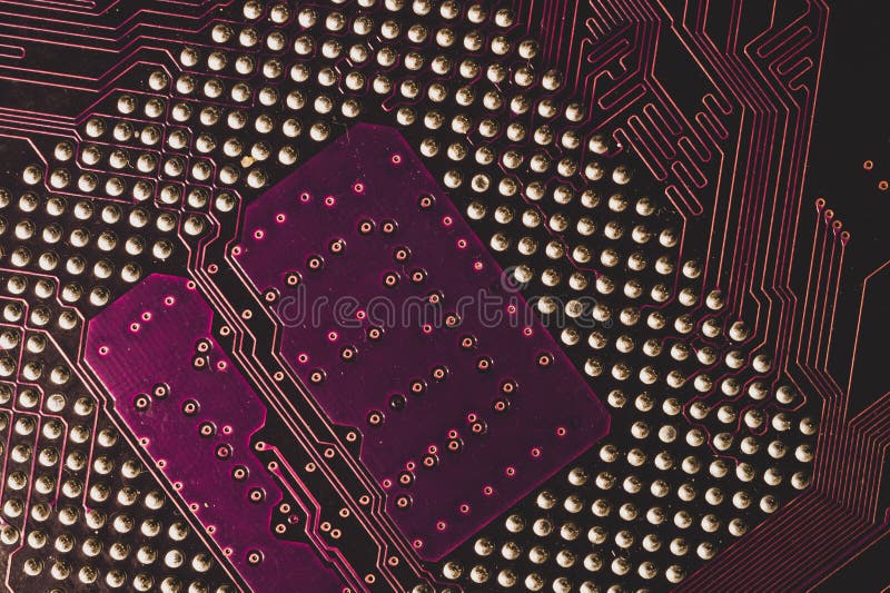 Pins on the Motherboard Close Up. Connectors on the Circuit Board of ...