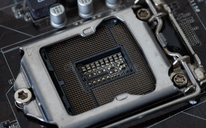 PC Processor is small chip stock image. Image of basic - 181570535