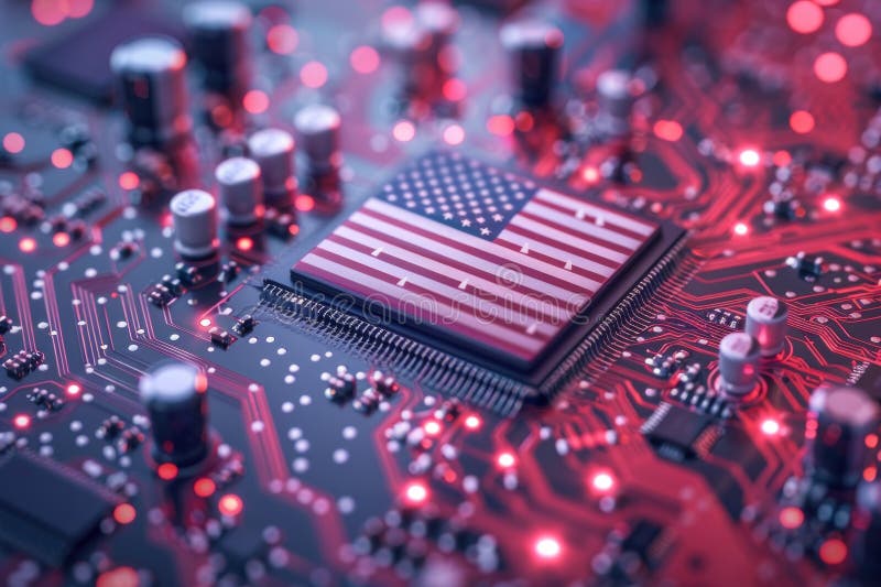 Processor Unit Representing the Global Chip War and Crisis, Featuring a ...