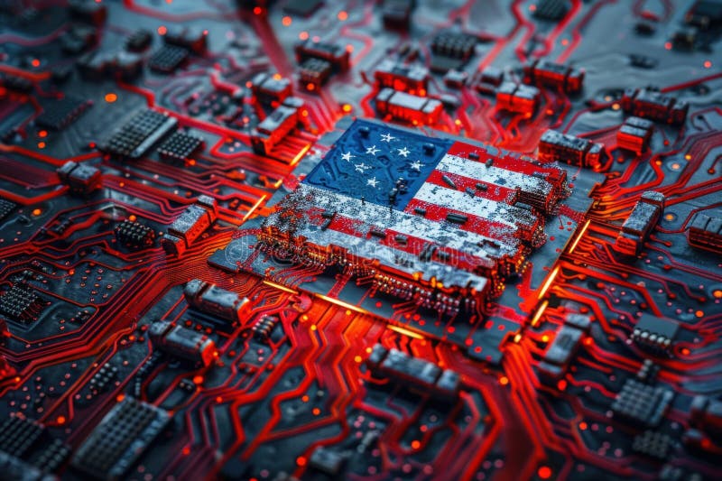 Processor Unit Representing the Global Chip War and Crisis, Featuring a ...