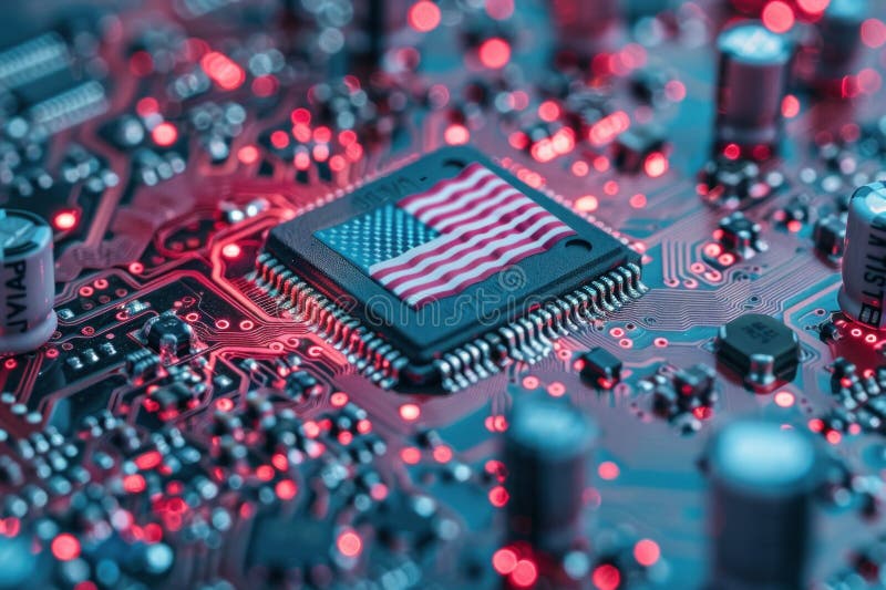 Processor Unit Representing the Global Chip War and Crisis, Featuring a ...