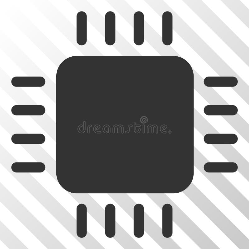 Iconic Processor Chip Technology Logo Stock Vector - Illustration of ...