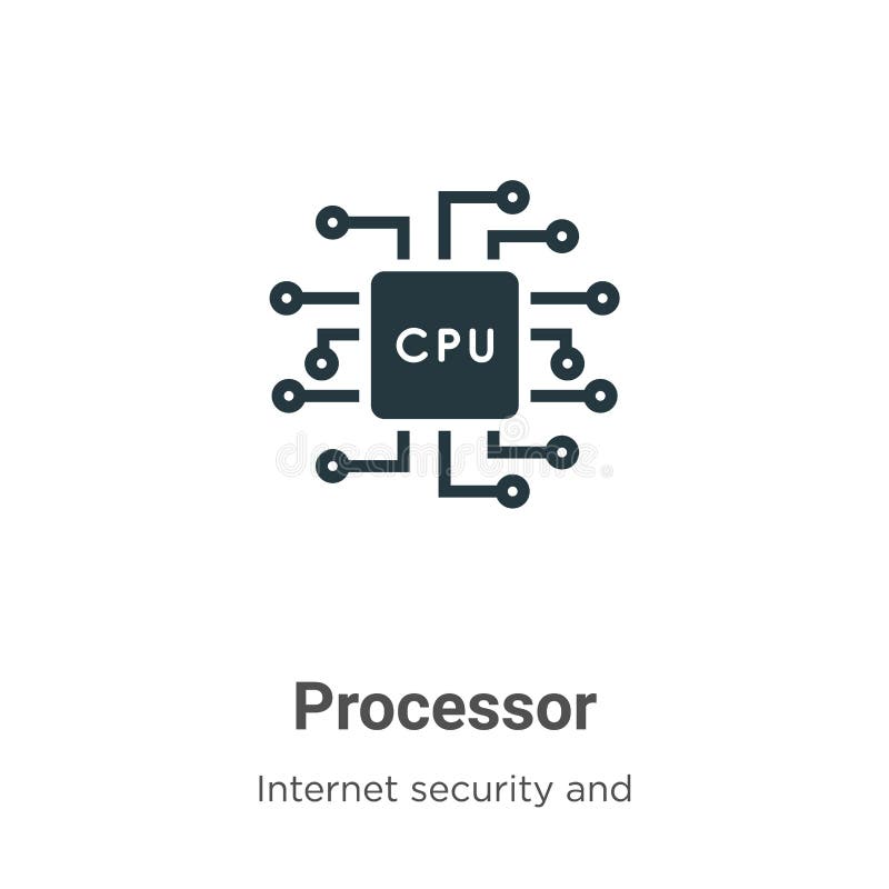 The Cpu Icon. Microprocessor And Processor Symbol. Flat Stock Vector ... The Cpu Icon. Microprocessor And Processor Symbol. Flat Stock Vector ...