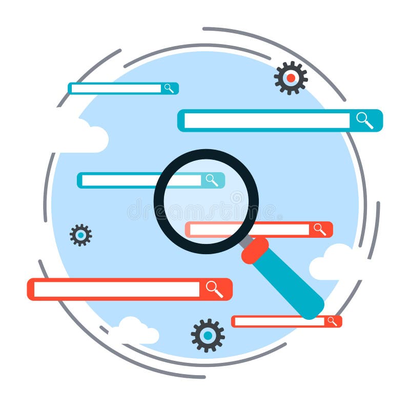 Processus D'optimisation De Moteur De Recherche, Concept De Vecteur De Recherche De Web ...