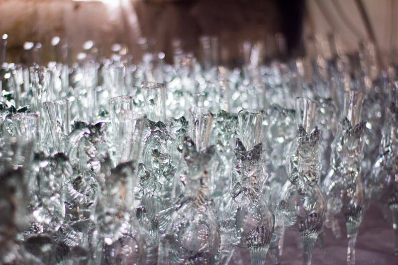 Processus De Fabrication De Fabrications Du Verre Image stock - Image ...