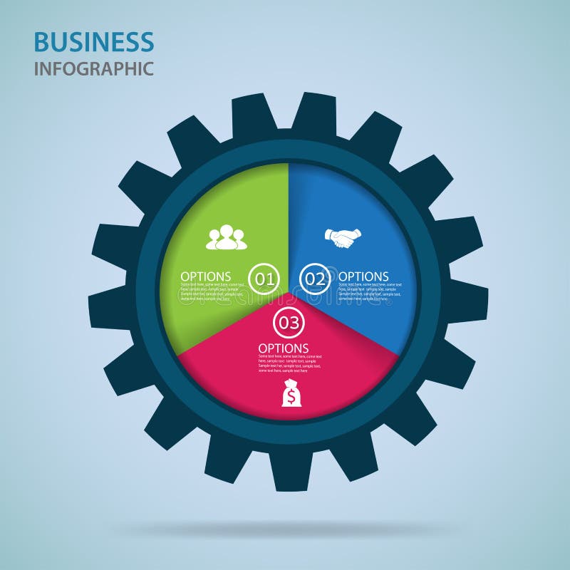 Processus Moderne D'infographics Avec Relié, Icônes Et Texte Pour ...